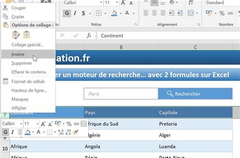 Comment créer un moteur de recherche avec deux formules et sans VBA sur Excel Excel formation
