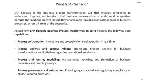 Introduction To Sap Signavio Process Transformation Suite Ppsx