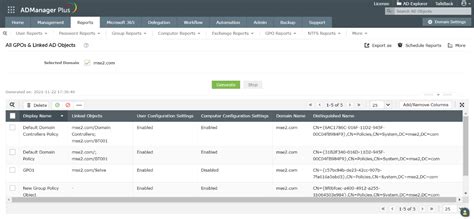 Windows Group Policy Reports Active Directory Gpo Reporting Tool Admanager Plus