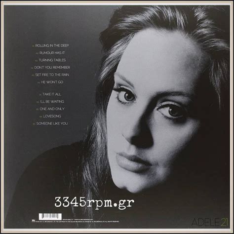 Adele 21 Vinyl Lp 3345rpmgr