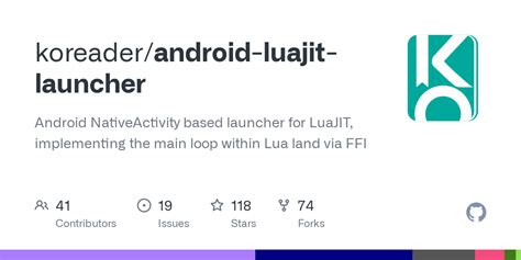 GitHub Koreader Android Luajit Launcher Android NativeActivity Based Launcher For LuaJIT
