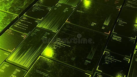 Abstract Visualization Of Digital Big Data Analytics And Scanning Seamless Loop Animation