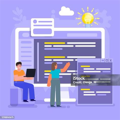 데스크톱 응용 프로그램 웹 또는 모바일 소프트웨어 개발 개발에 대한 스톡 벡터 아트 및 기타 이미지 개발 그래픽 사용자 인터페이스 데스크탑 컴퓨터 Istock