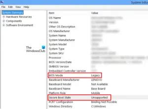 Fix Secure Boot State Unsupported Error In Windows