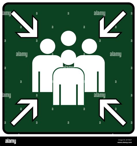 Assembly Point Sign Symbole Stock Vector Image And Art Alamy