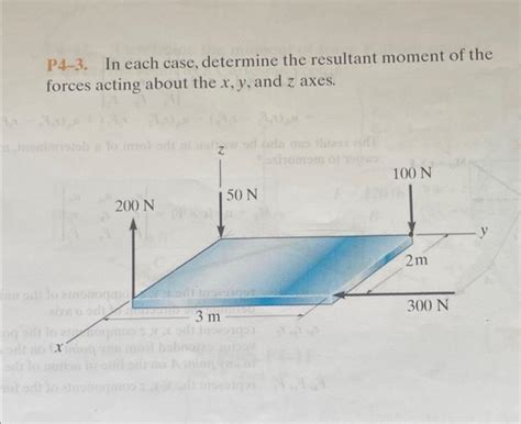 solved p4 3 in each case determine the resultant moment of