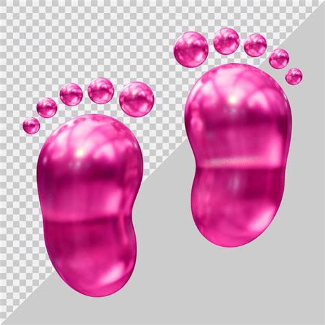 Premium Psd Footprint Icon With 3d Modern Style