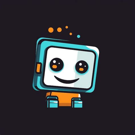 Premium Ai Image Cute Smiling Robot