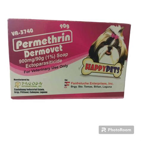 Dermovet Anti Thick And Fleas Permethrin 900mg90g 1 Soap