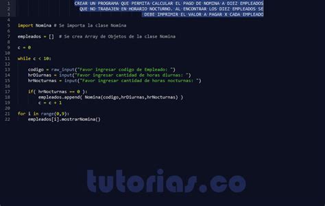 Poo Python Aplicacion Clase Nomina
