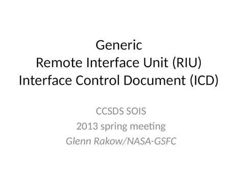 Pptx Generic Remote Interface Unit Riu Interface Control Document Icd Dokumen Tips