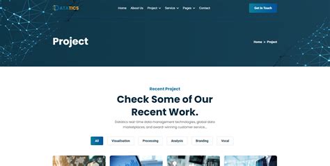datatics and the data science and ai tech html template