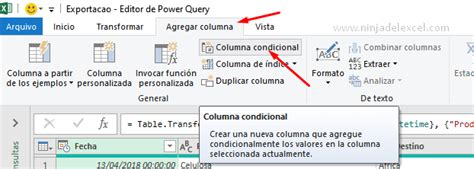 Cómo Crear Una Columna Condicional En Power Query Ninja Del Excel