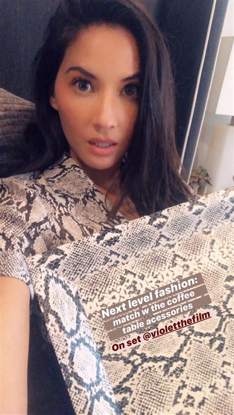 Sexy Snakeskin Olivia Munn Selfies Celeblr