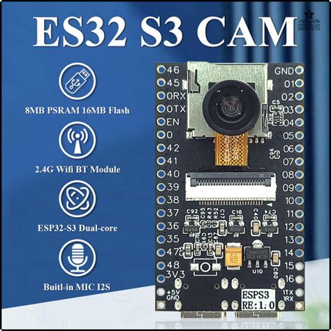[angyy] Esp32 S3 Development Board 2 4g Wifi Bt Module With Mic Ov2640 Camera Module New Esp32