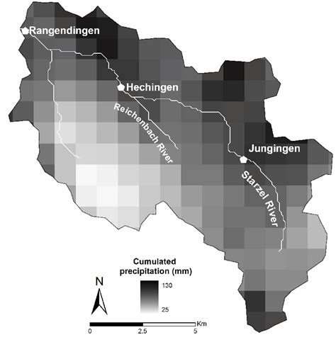 Event Rainfall Spatial Distribution Over The Catchment Download