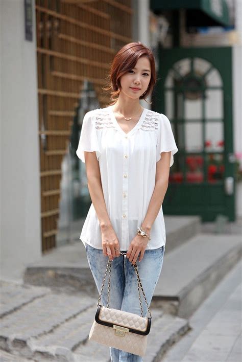 Piękne에 있는 Pioter님의 핀 여성 레이스 블라우스 소녀