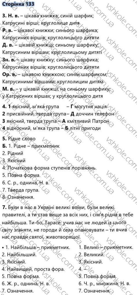 Сторінка 133 гдз 6 клас українська мова Авраменко Тищенко 2023