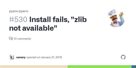 Install Fails Zlib Not Available · Issue 530 · Pyenvpyenv · Github