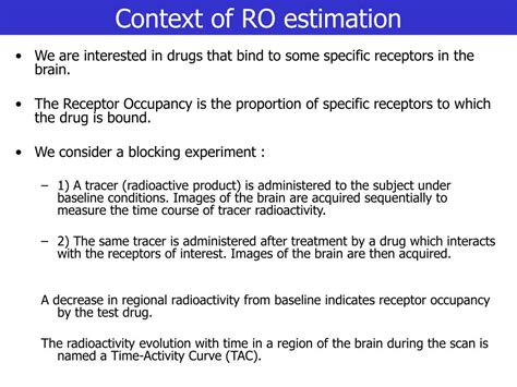 Ppt Receptor Occupancy Estimation By Using Bayesian Varying