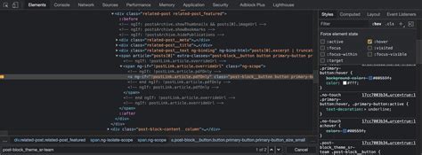 Google Chrome Inspect A Hover Element Stack Overflow