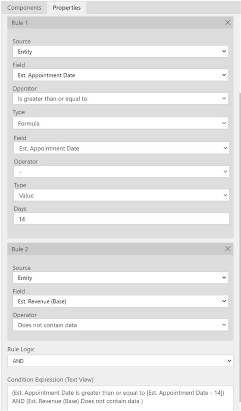Dynamics 365 Show Error Message With Business Rules