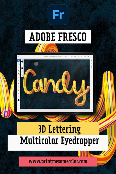 How To Do 3d Lettering In Adobe Fresco Adobe Fresco Lettering