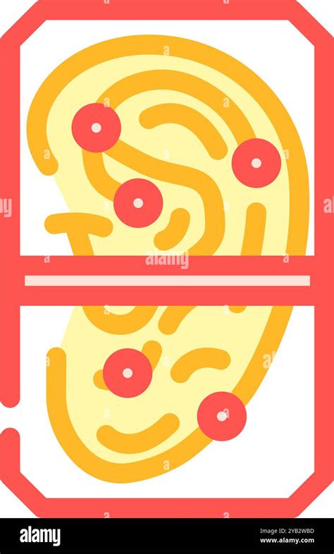 Ear Recognition Color Icon Vector Illustration Stock Vector Image And Art Alamy