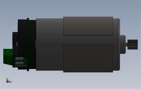 带编码器和减速器的电机 模型图纸下载 懒石网