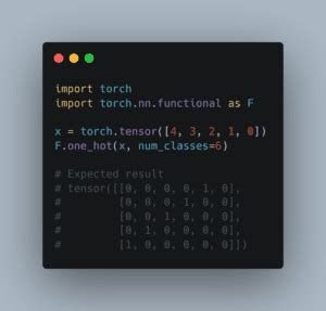 PyTorch One Hot Encoding Sparrow Computing