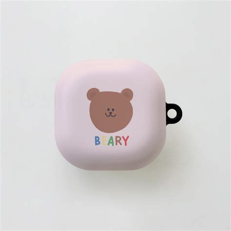 168cm케이스 버즈2라이브프로 베어리 연핑크 투명 하드 이어폰 에어팟 1세대 2세대 3세대 에어팟프로 에어팟프로2 블루투스 갤럭시 버즈fe 버즈2 버즈라이브