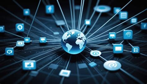 Premium Photo Global Network Connectivity Background