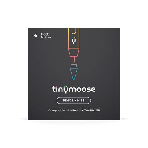 Pencil X Black Nibs Tinymoose
