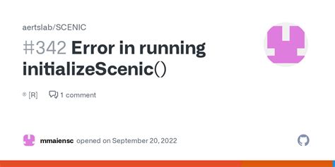 Error In Running InitializeScenic Aertslab SCENIC Discussion GitHub