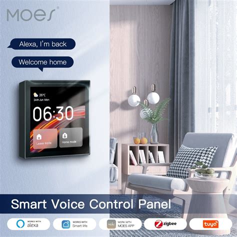 4 Inch Tuya Smart Home Touch Screen Central Control Panel Wifi Zigbee
