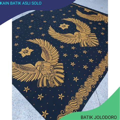 Jual Kain Batik Solo Grounding Motif Elang Bintang Warna Coklat
