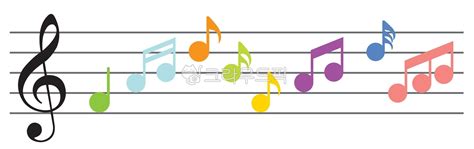 음표 음악 높은음자리표 악보 악보일러스트 사진이미지일러스트캘리그라피 앙마작가