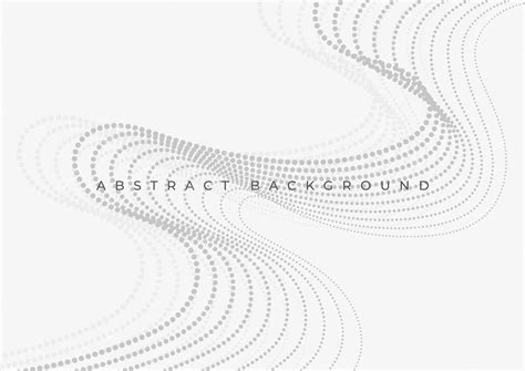 Premium Vector Abstract Grey Fluid Line Dot Wave Background Design
