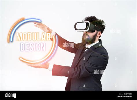 Hand Writing Sign Modular Design Word Written On Product Designing To Produce Product By