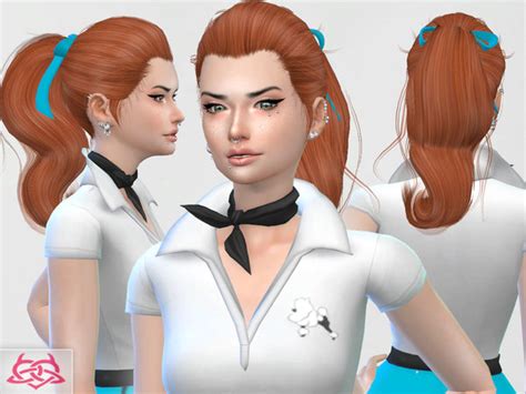 Poodle Set Skirt Blouse Shoes Hair Hair Bow Neckerchief At Tsr