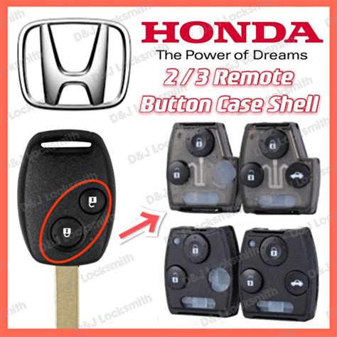 Honda Car Key Remote Button Case Shell 2 3 Buttons Jazz City Crv
