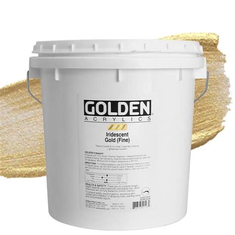 Golden Heavy Body Acrylics Iridescent Gold Fine Gallon Jerrys