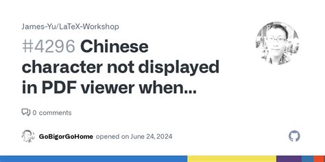 Chinese Character Not Displayed In Pdf Viewer When Updated · Issue 4296 · James Yulatex