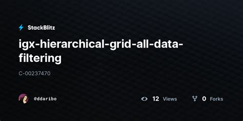 Igx Hierarchical Grid All Data Filtering Stackblitz