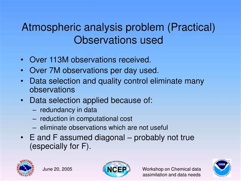 Ppt Data Assimilation Methods Experience From Operational