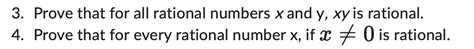 solved 3 prove that for all rational numbers x and y xy is