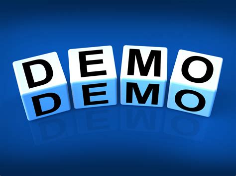 Free Photo Demo Blocks Indicate Demonstration Test Or Try Out A