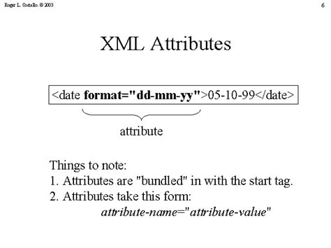 Xml Attributes