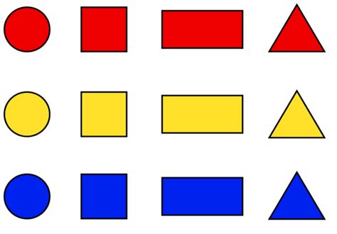 مرتب کردن شکل‌های هندسی طرح یادگیری امید ریاضی