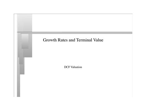 Solution Growth Rates And Terminal Value Studypool